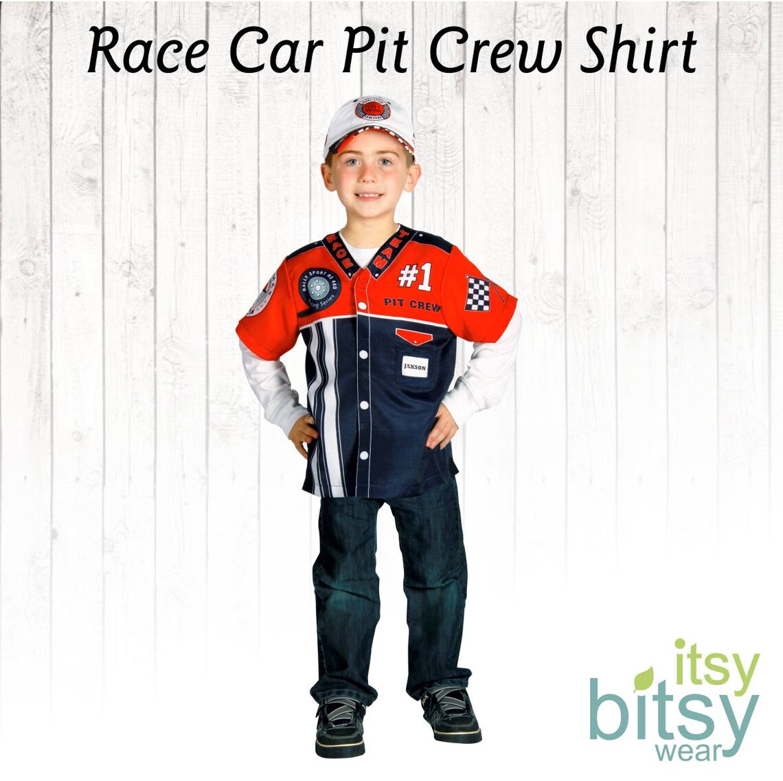 Kids Race Car Pit Crew Halloween Costume Personalized - Etsy
