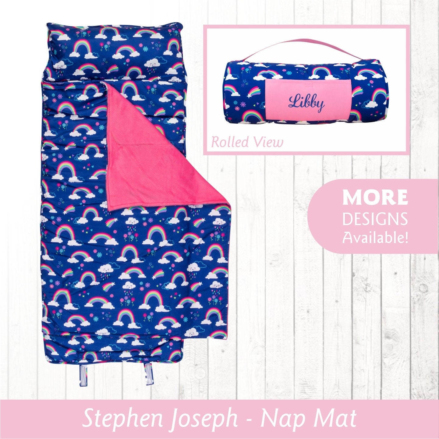 Rainbow Nap Mat With Blanket and Pillow Personalized Nap Mat - Etsy