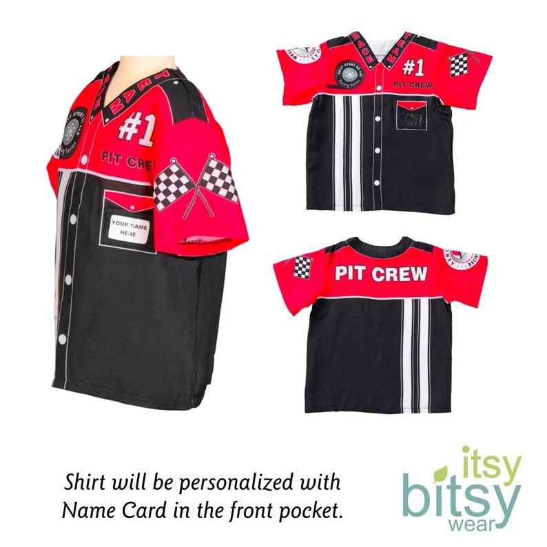 Kids Race Car Pit Crew Halloween Costume Personalized - Etsy