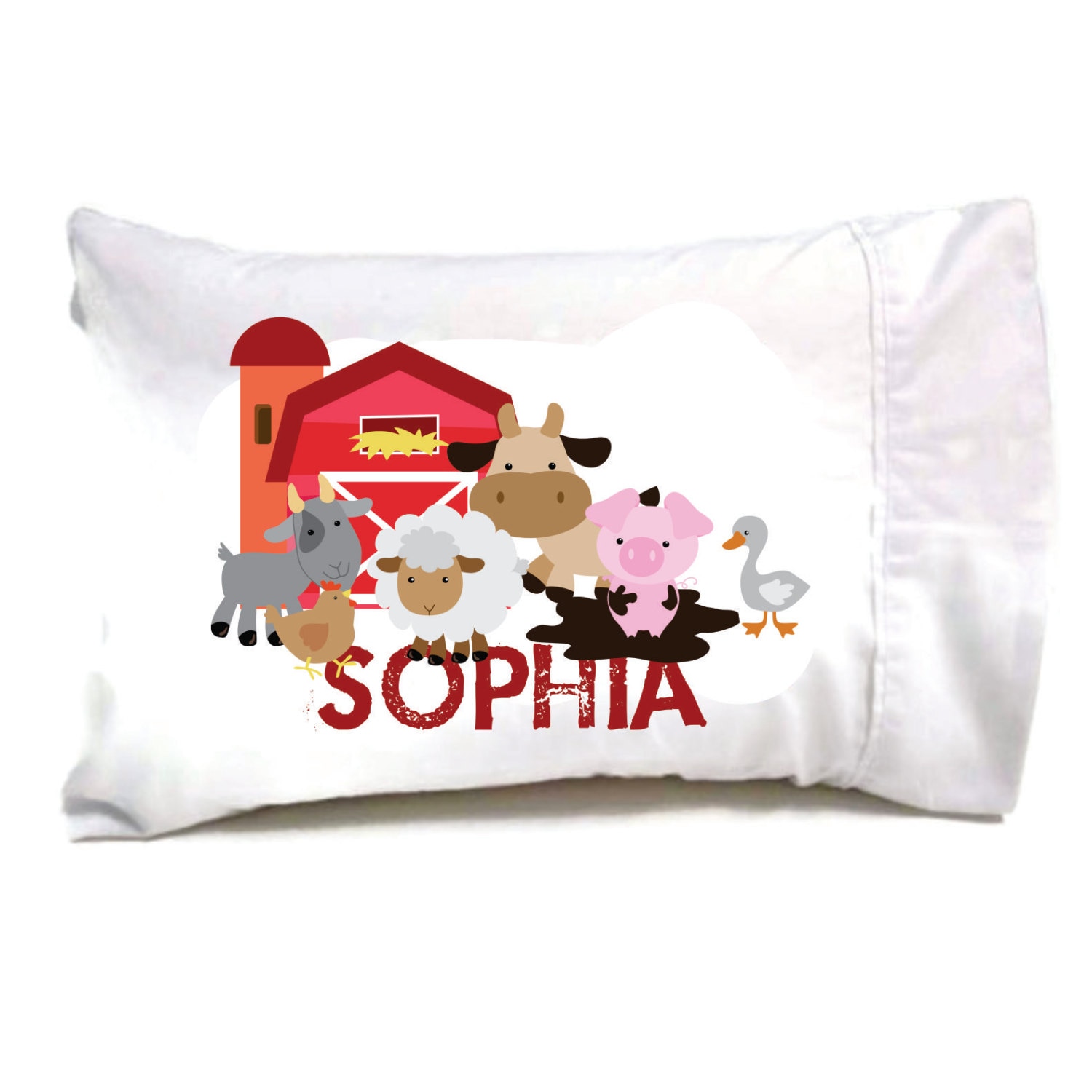 Personalized Farm Pillow Kids Travel Pillow Travel Pillow | Etsy