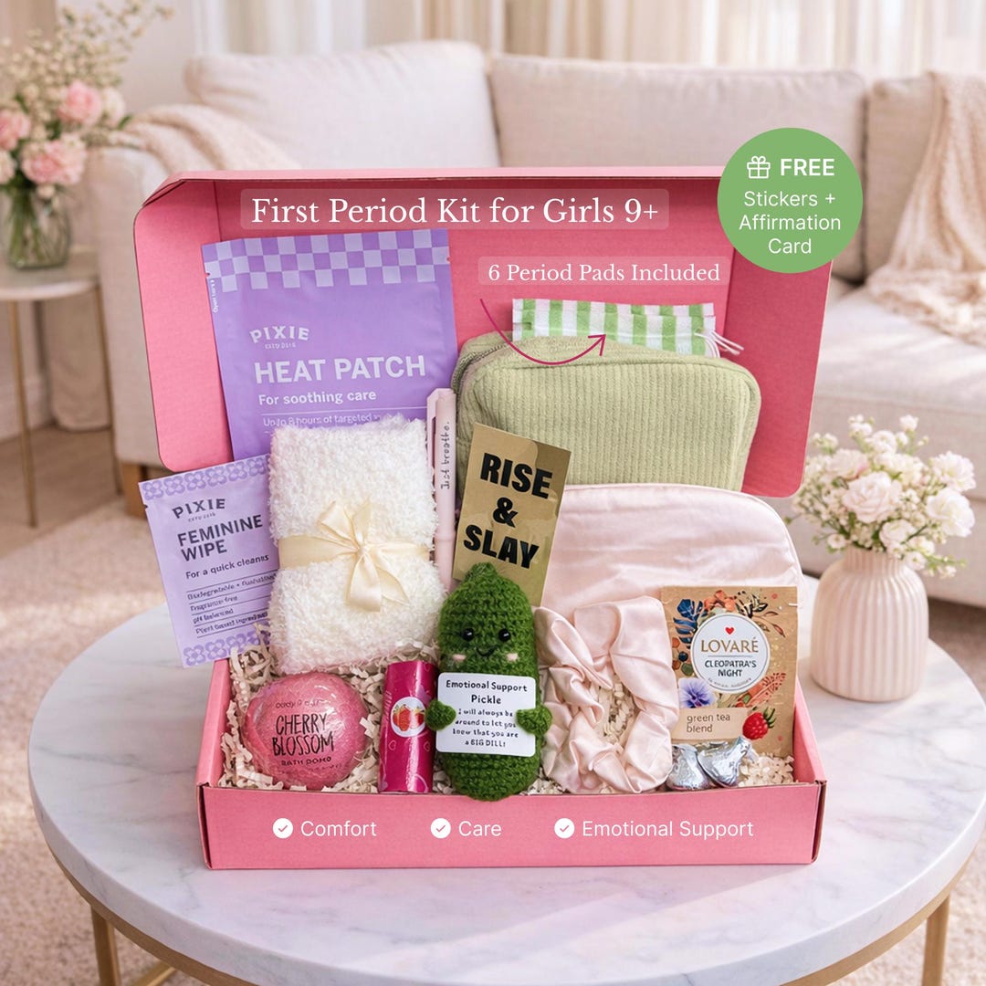 First Period Kit for Girls 9-14, Teen Period Starter Kit, Tween Self ...