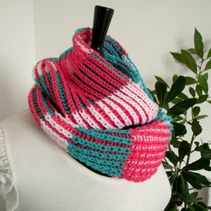 KNITTING PATTERN Brioche Two Colors - Bridget Scarf - Learn to Knit ...