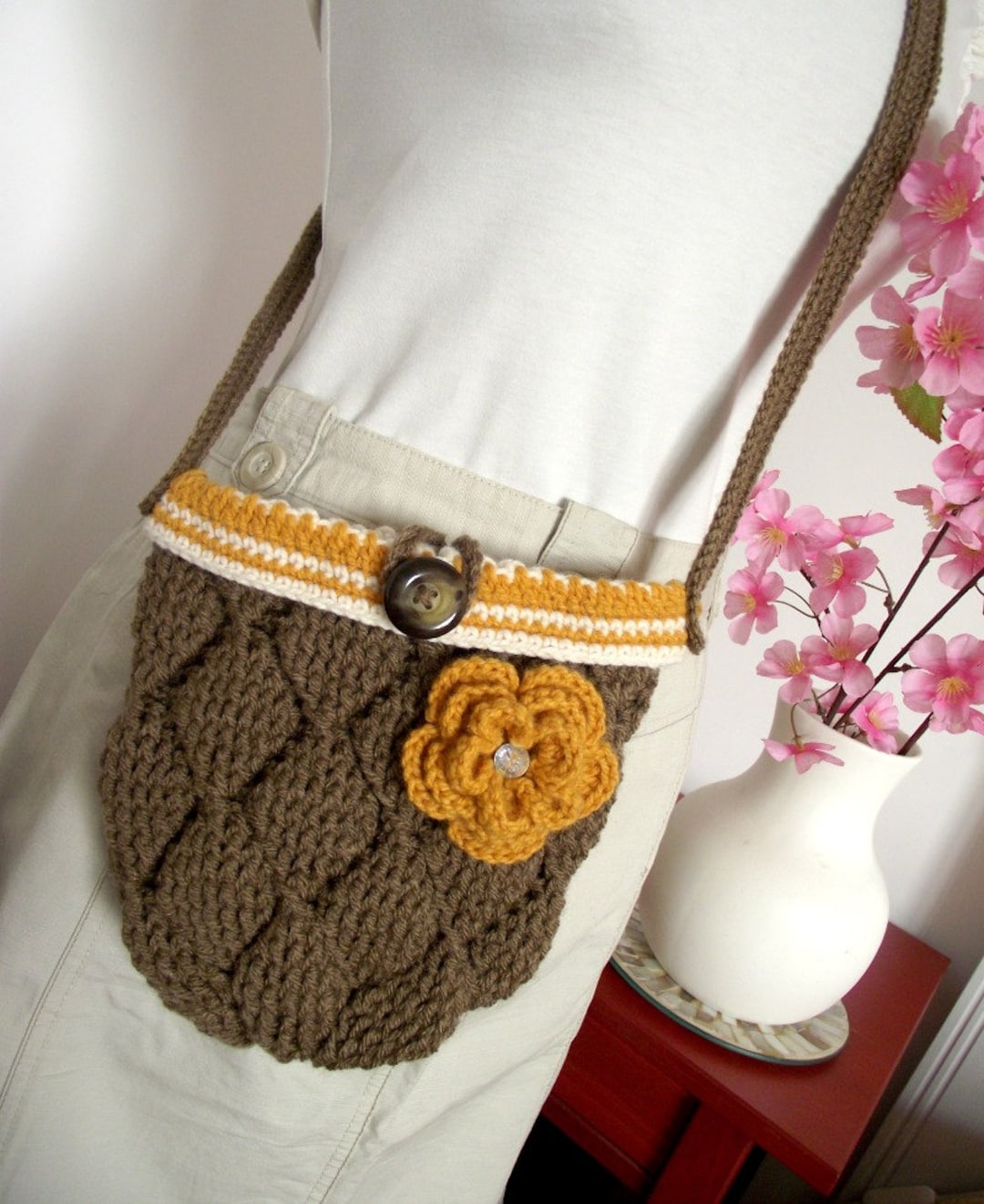CROCHET BAG PATTERN - Diamonds Bag - Crochet Crossbody Pattern Pdf ...