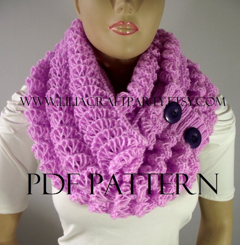 KNITTING PATTERN SCARF Angel Wings Hood Scarf Chunky Scarf - Etsy