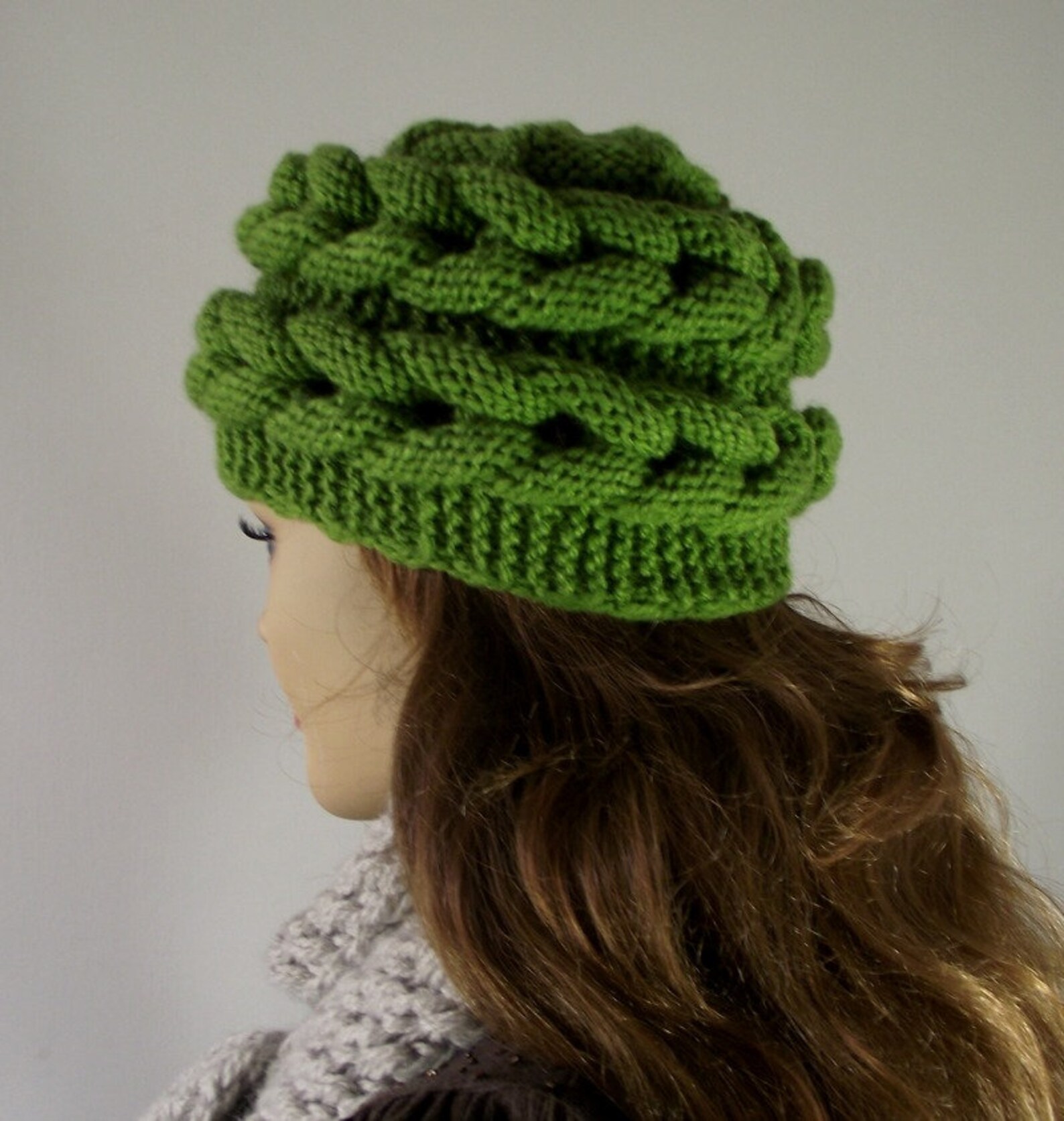 KNITTING HAT PATTERN Braid Hat - Aralenna Hat - Winter Chunky Knitted ...