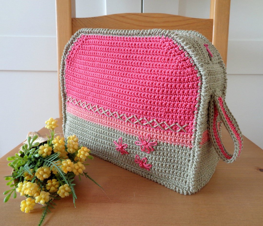 Cosmetic Case Bag Crochet Pattern Tiffany Cosmetic Case Crochet Pdf ...