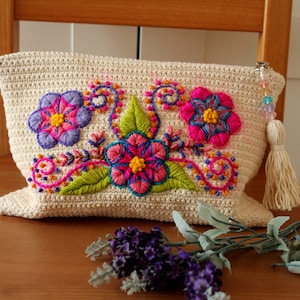 EMBROIDERY Crochet Bag Pattern - Sierra Purse Bag Crochet Pattern ...