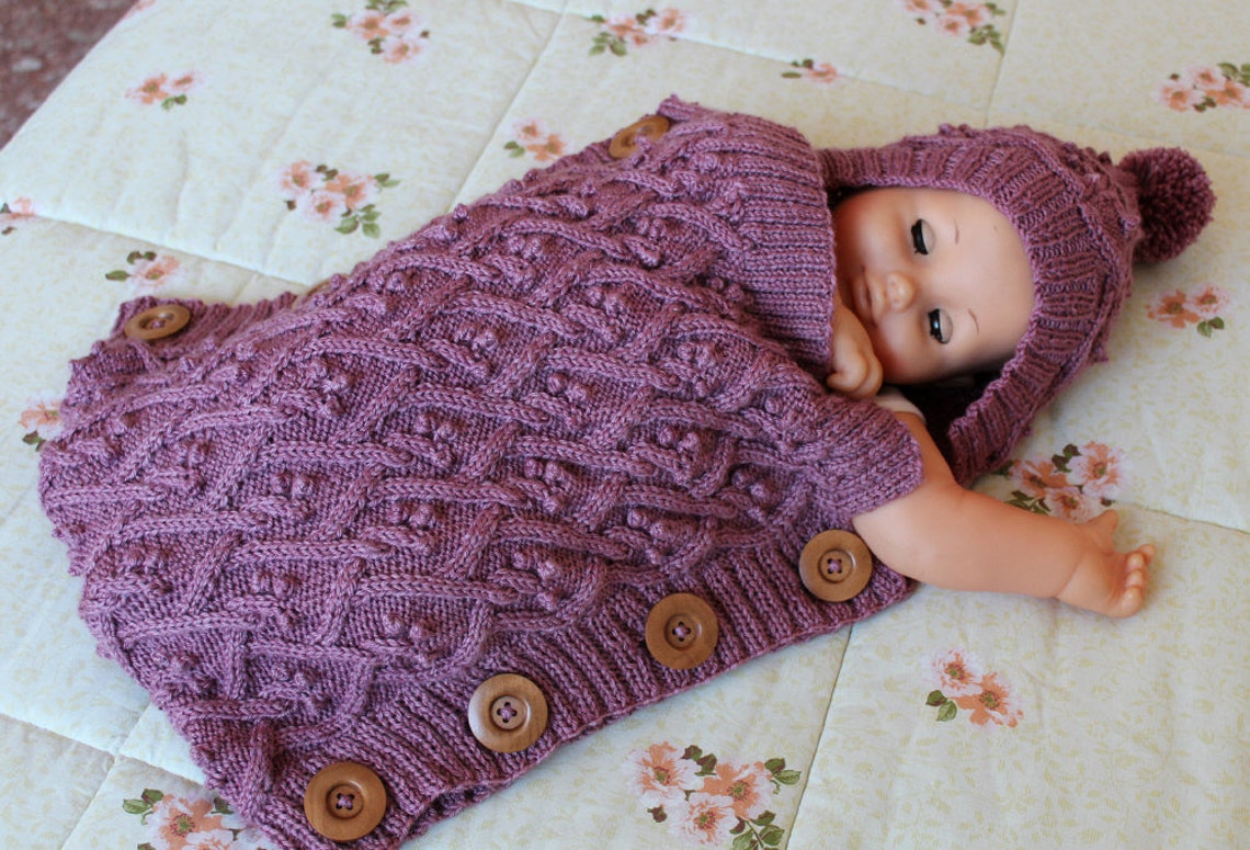 BABY COCOON Knitting Pattern Eden Cottage Baby Cocoon Pdf | Etsy
