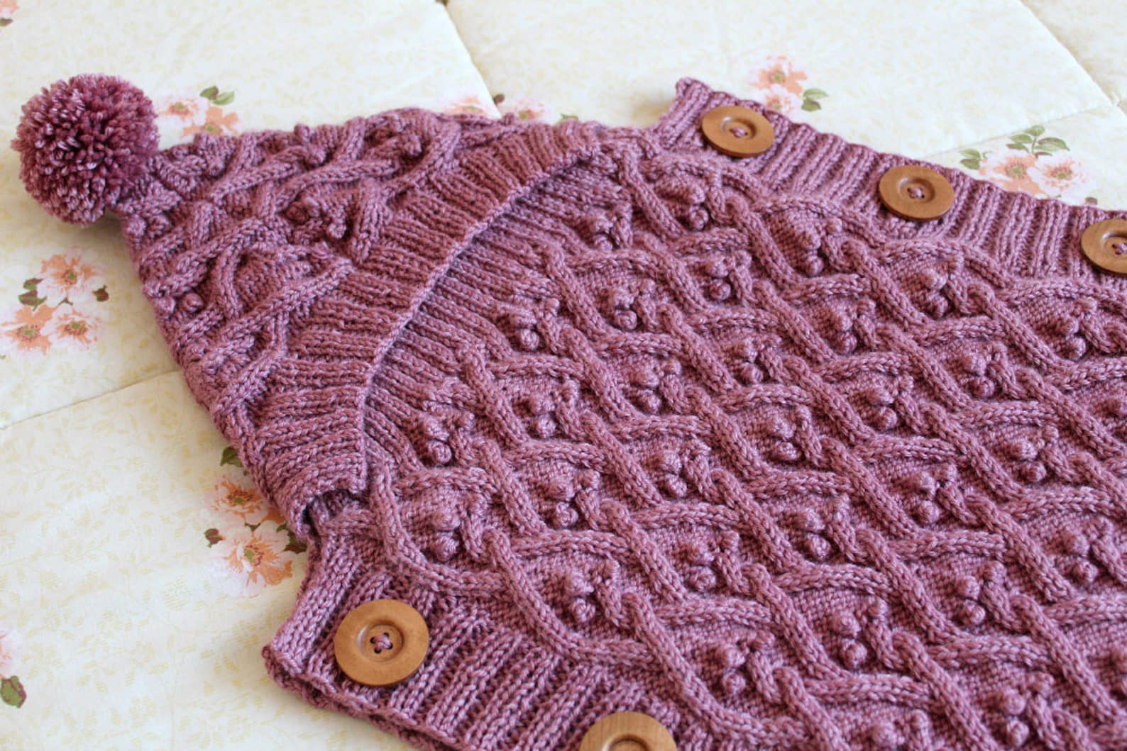 BABY COCOON Knitting Pattern - Eden Cottage Baby Cocoon Pdf Pattern ...