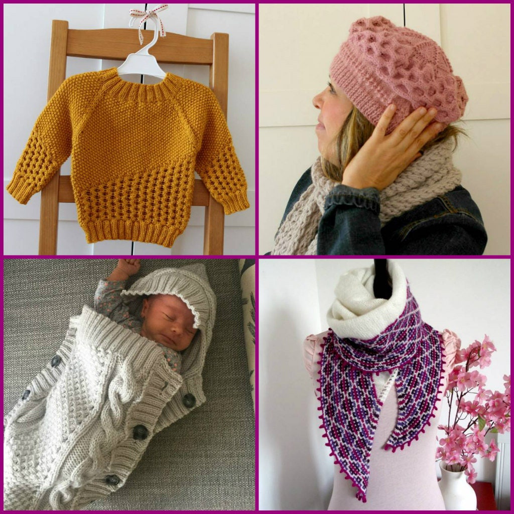 KNITTING SHAWL PATTERN Arlequina Shawl Two Colors Knit Shawl Lace Shawl ...