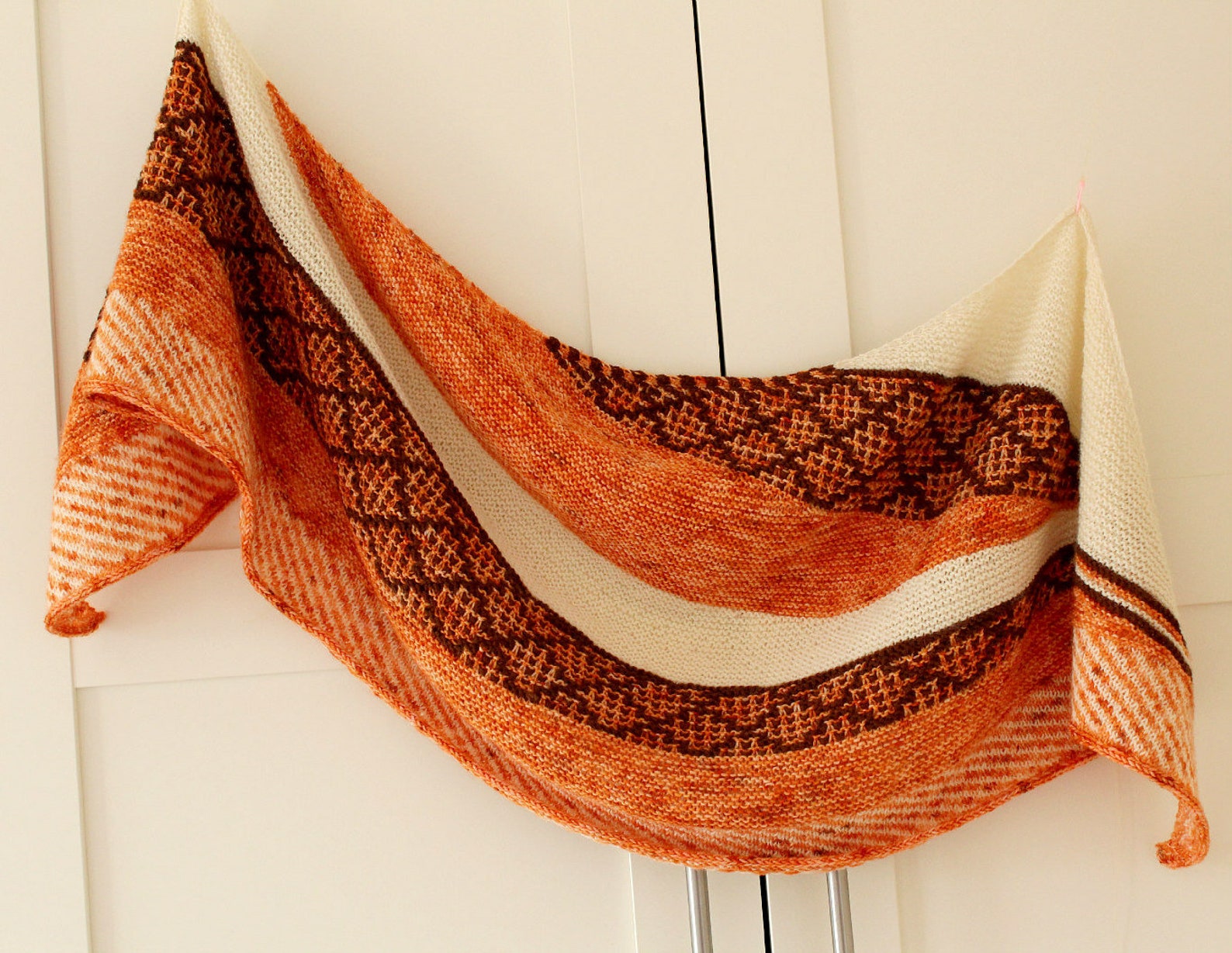 Knitting Shawl Pattern - Autumn Fades Shawl - Knit Wrap Shawl Easy ...