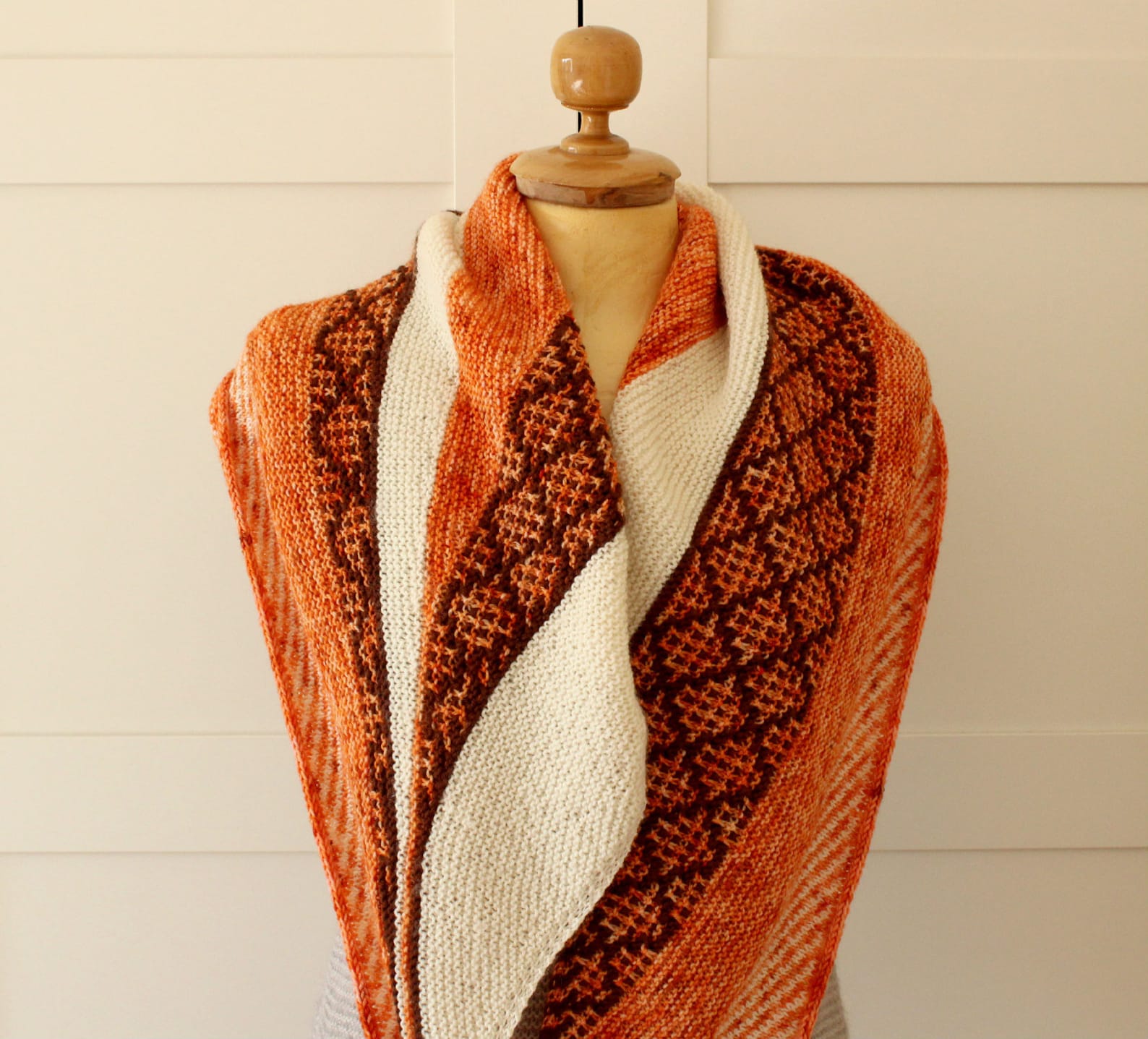 Knitting Shawl Pattern - Autumn Fades Shawl - Knit Wrap Shawl Easy ...