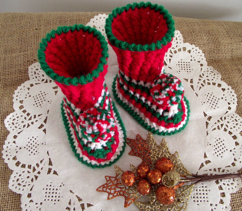 CROCHET PATTERN Christmas Baby Set Crochet Baby Hat Pattern Crochet ...