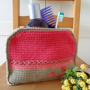 Cosmetic Case Bag Crochet Pattern Tiffany Cosmetic Case Crochet Pdf ...