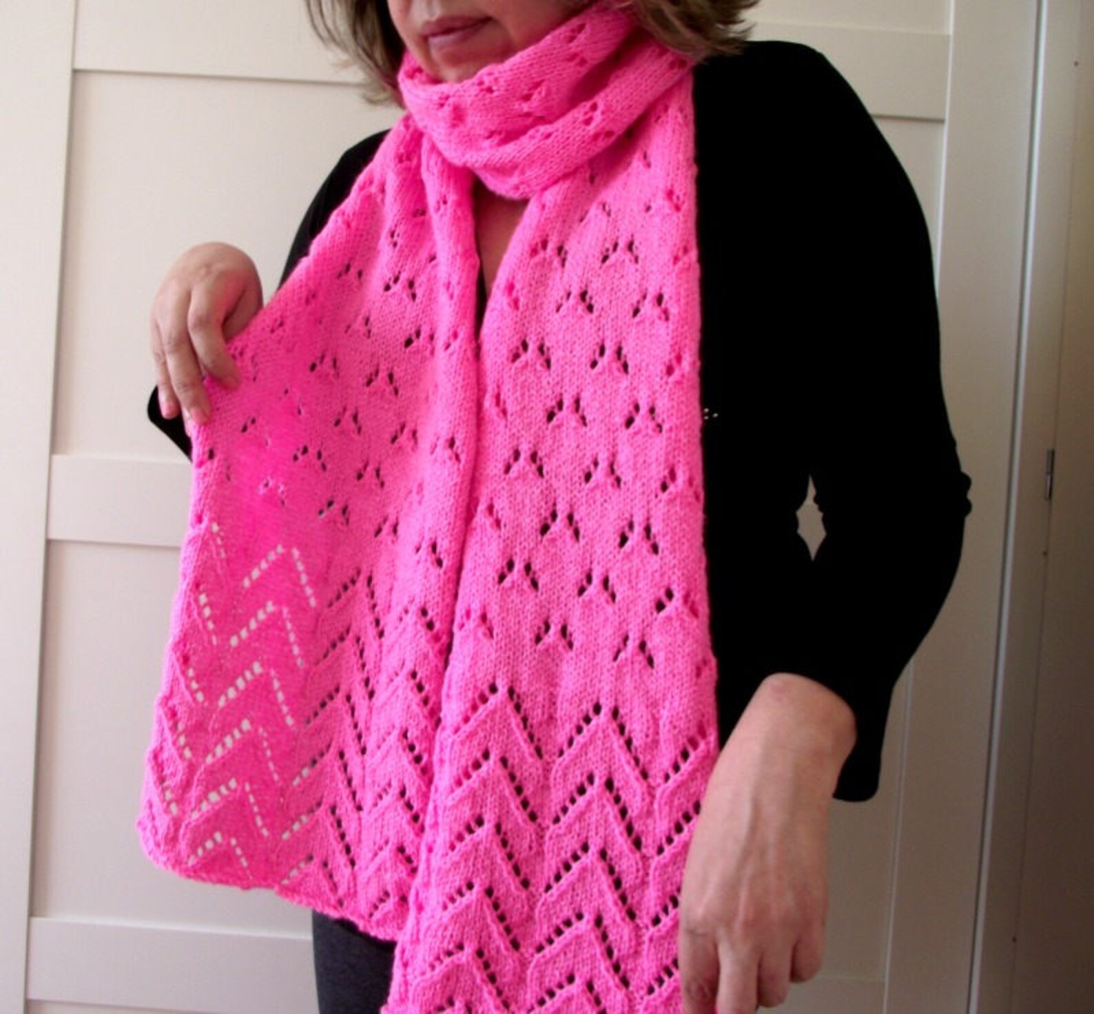 KNITTING PATTERN Scarf Secret Love Scarf Lace Scarf - Etsy