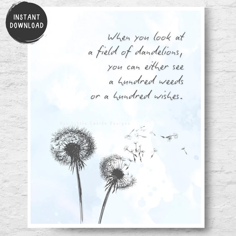 Dandelion Quotes - Etsy
