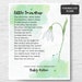 Little Snowdrop Remembrance Poem Print: Pregnancy Loss Sympathy Gift ...