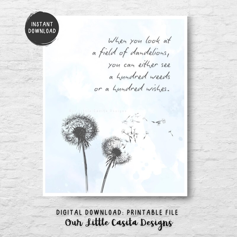 Dandelion Quotes - Etsy
