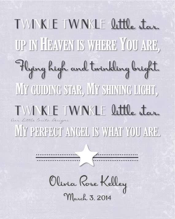 Twinkle Twinkle Little Star Poem