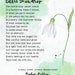 Little Snowdrop Remembrance Poem Print: Pregnancy Loss Sympathy Gift ...