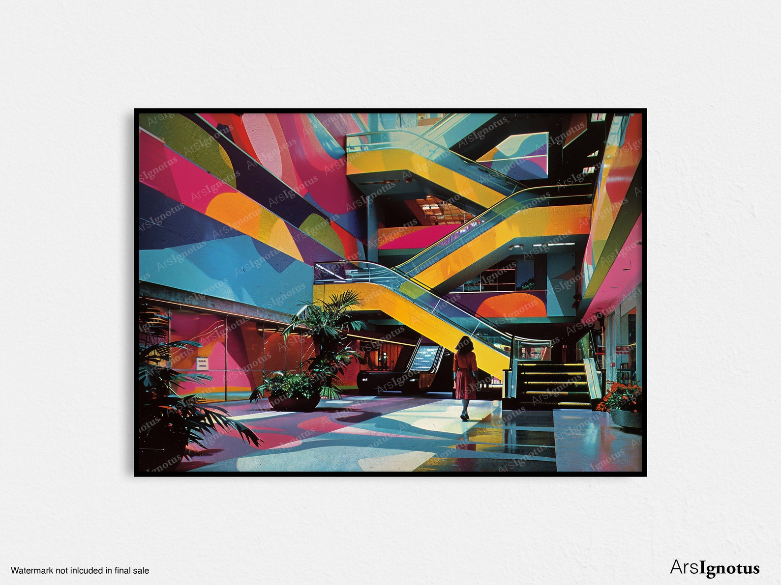 The Shopping Experience Printable Art, Retro-futurism, Vintage, Wall ...