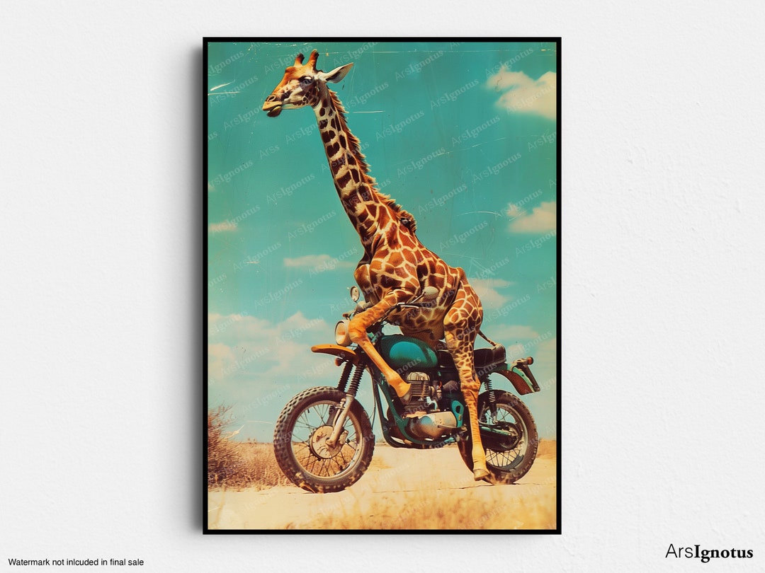 Neck-st Level Riding Printable Art, Mid Century Modern, Vintage, Retro ...