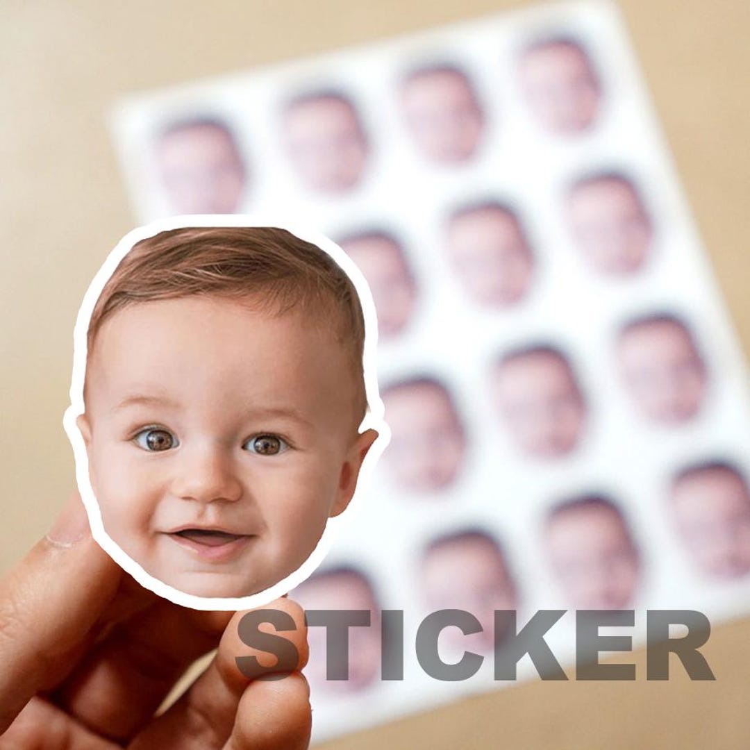 Your Own Baby Face Sticker Cut Out - Etsy