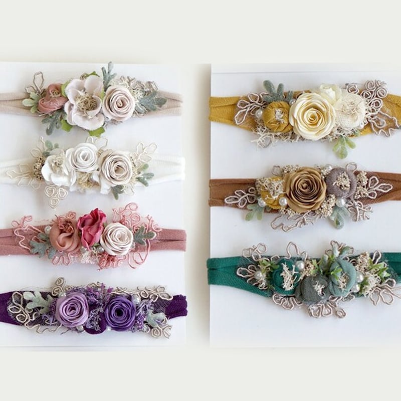 Baby Flower Headband - Etsy