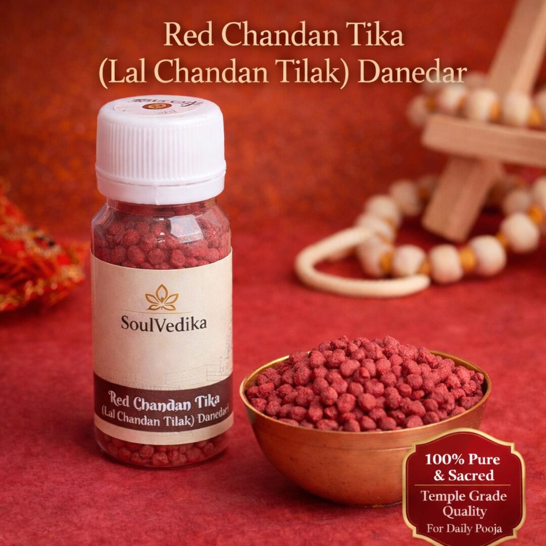 Red Chandan Tika – Lal Chandan Tilak for Pooja & Ritual Use - Etsy