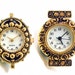 Watch Faces for Bracelet Jewelry Making, Antique Gold Round Frame for ...