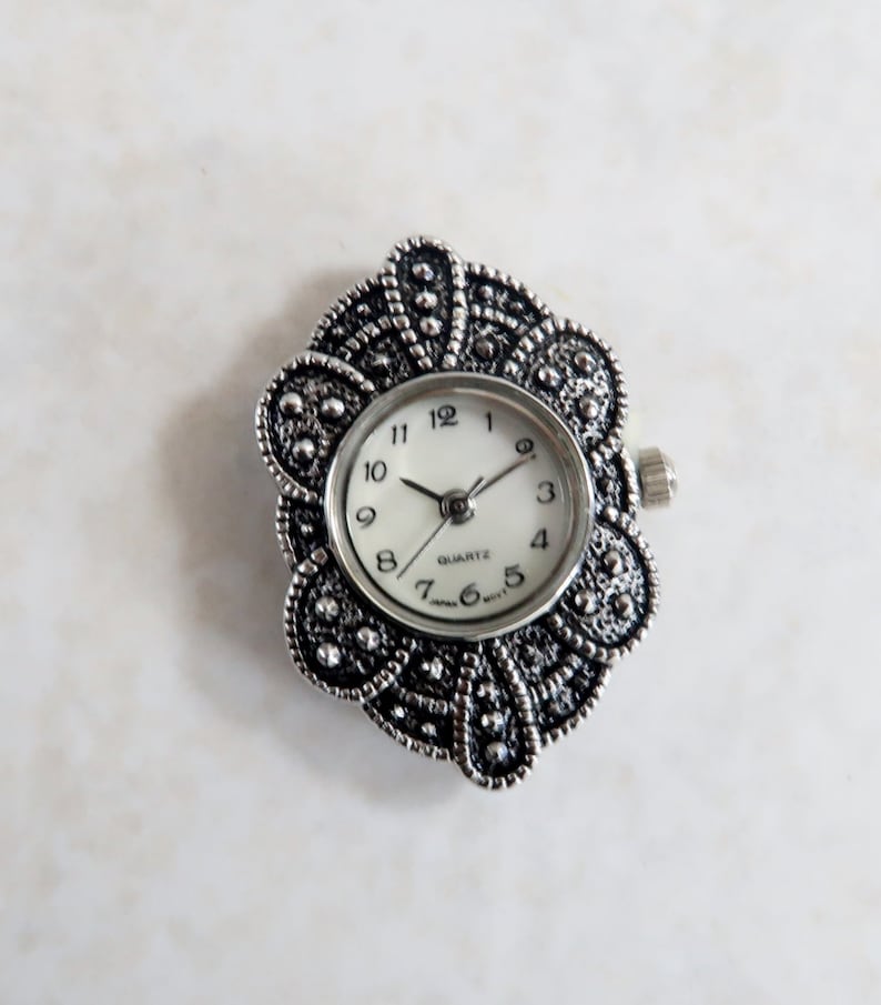 Watch Face For Bracelet Jewelry Craft Making Antiques Silver | Etsy