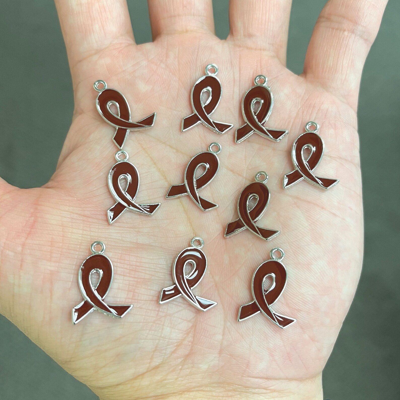 Cancer Awareness Ribbon Charms for Jewelry Making Ribbon - Etsy