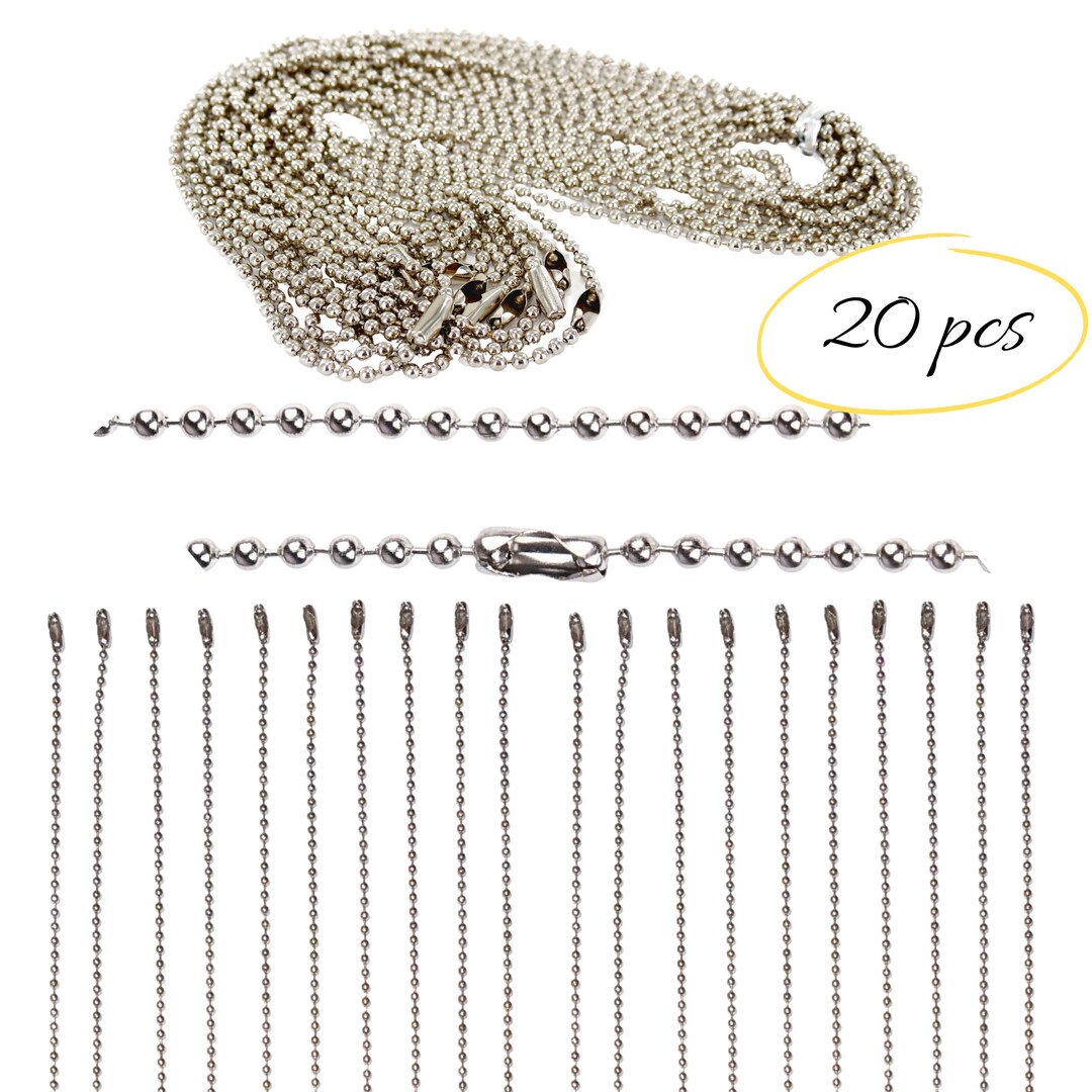 Ball Chain Bulk Necklace Silver, Iron Ceiling Fan Pull, Connector ...