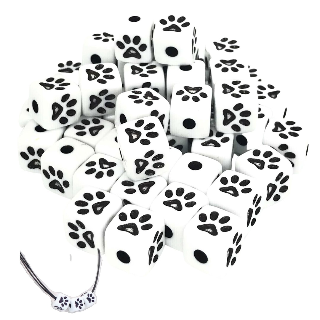 Paw Beads, Pet Dog Cat Foot Beads for Bracelet Making, Craft DIY ...