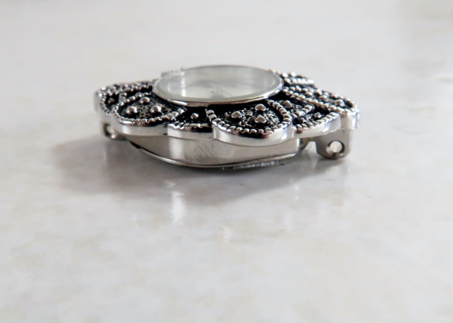 Watch Face for Bracelet Jewelry Craft Making Antiques Silver - Etsy