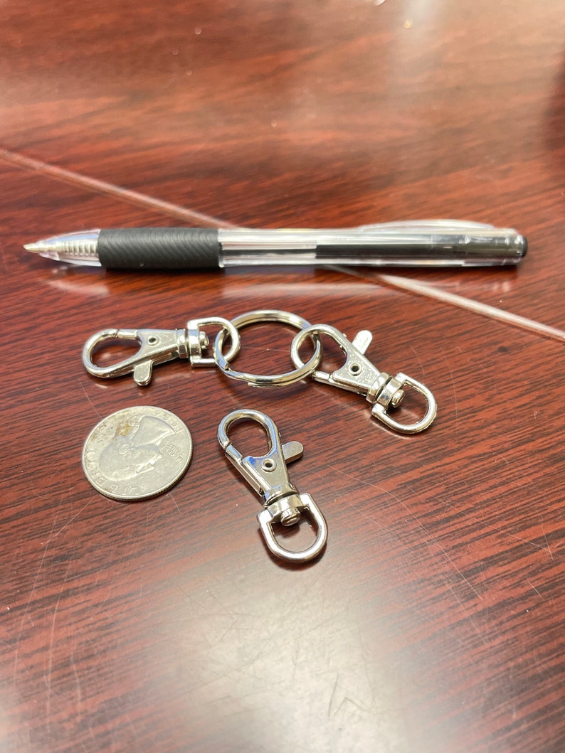 Silver Keychain Key Ring Lobster Claw Lobster Clasps for - Etsy