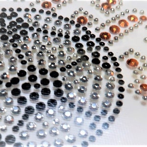 Soccer Ball Hotfix Rhinestones Heat Transfer Iron On, Black Silver ...