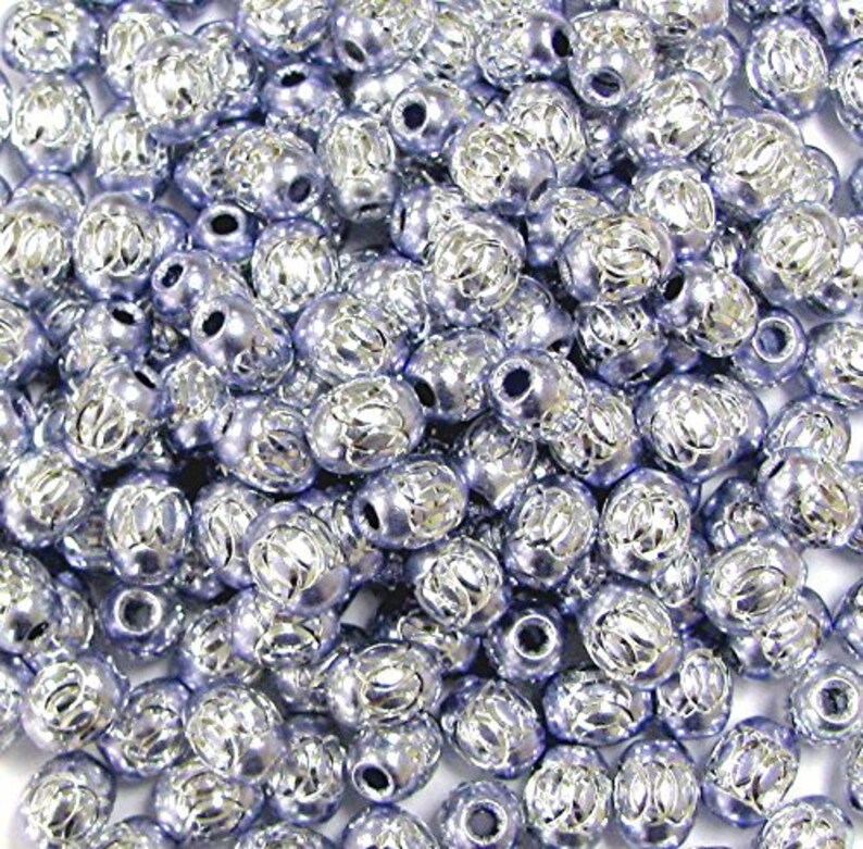 Aluminum Beads for Jewelry Making, Silver Linings Diamond Cut Large ...