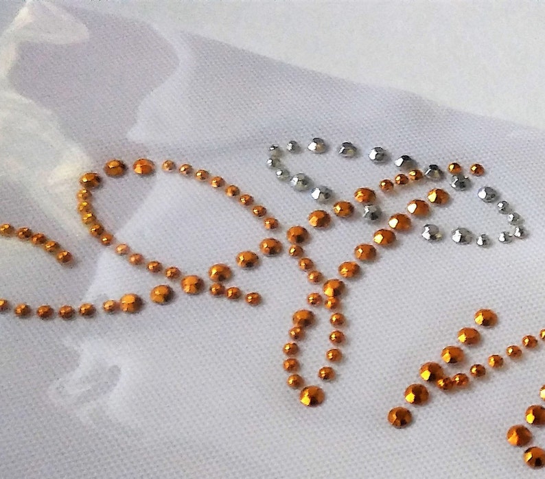 Angel Hotfix Rhinestones Heat Transfer Iron on Gold - Etsy