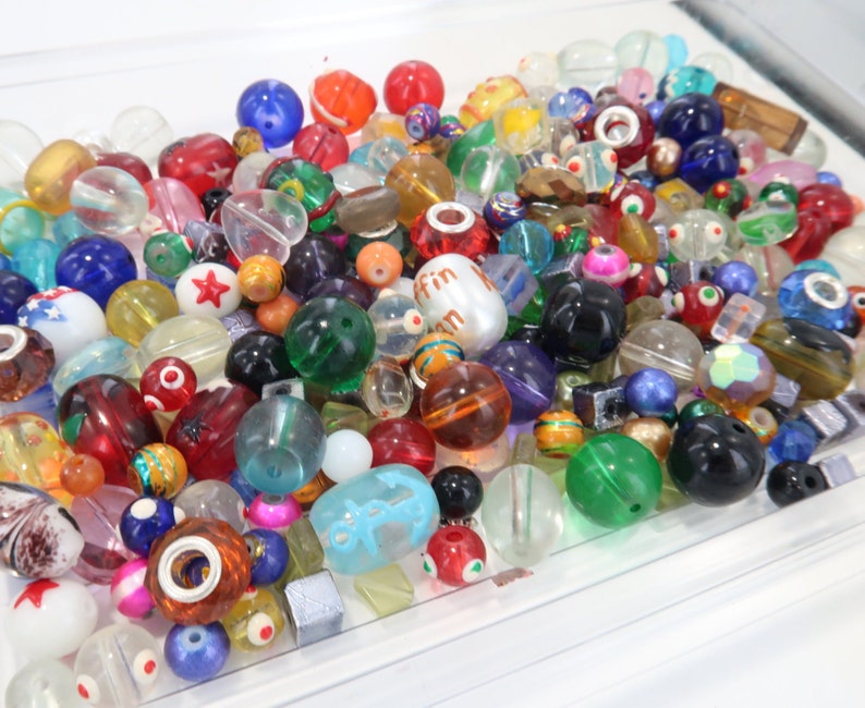 Glass Beads Bulk Glass Beads Assortment Mixed Beads For Etsy