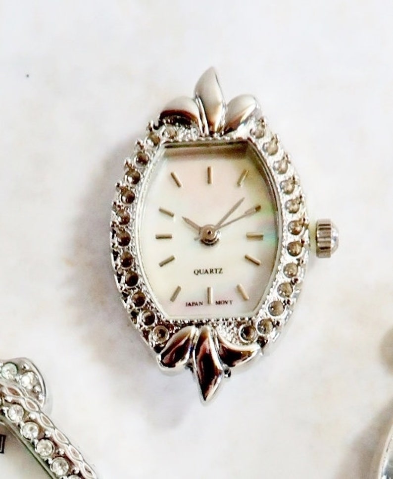 Watch Face for Bracelet Jewelry Craft Making Silver Victoria - Etsy