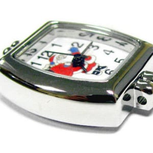 Silver Santa Claus Watch Face for Bracelet Making, Craft DIY Jewelry ...