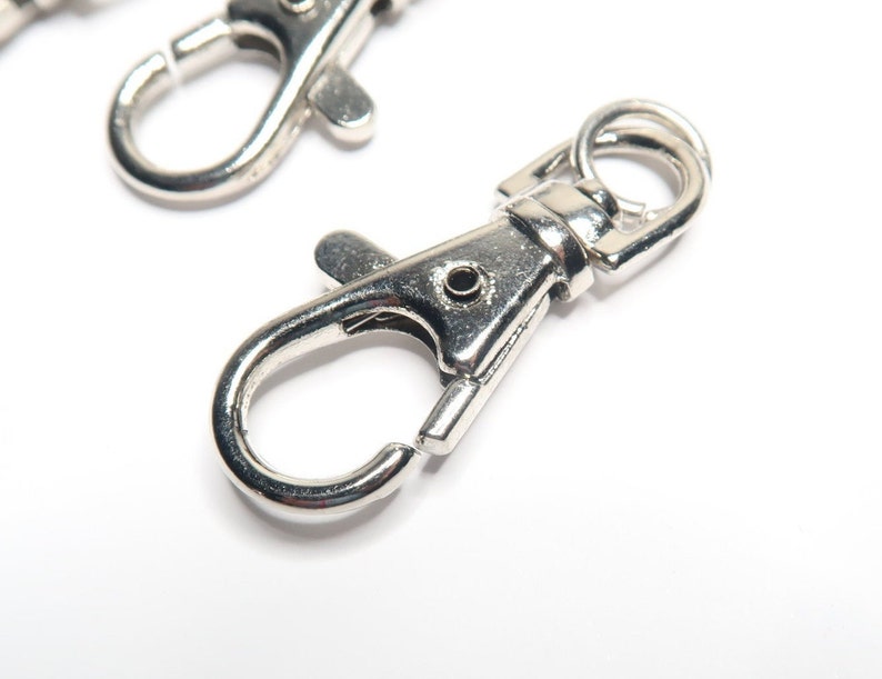 Silver Keychain Key ring Lobster Claw Lobster Clasps for | Etsy