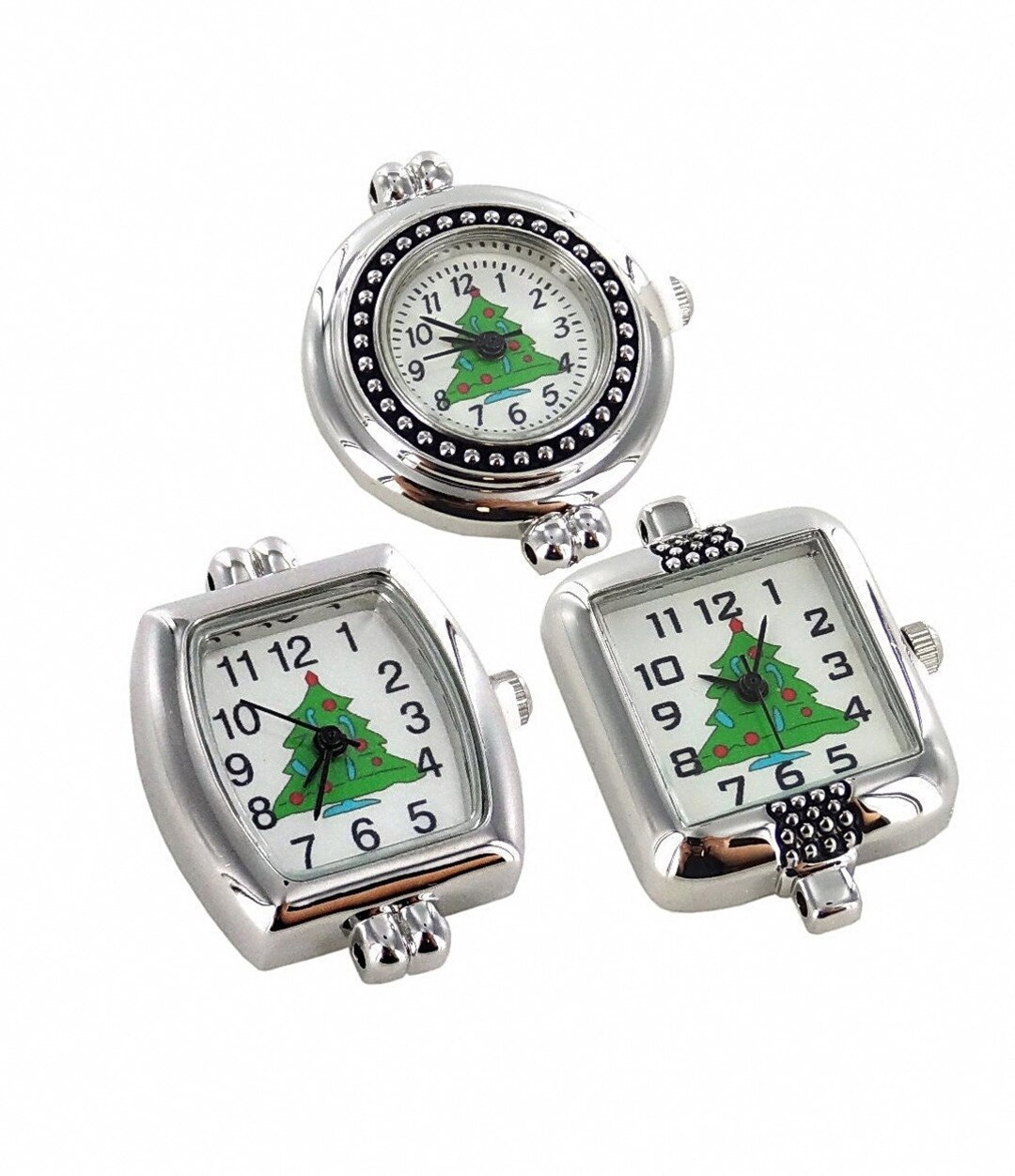 Watch Faces, Time Piece for Watch Making, Holiday Christmas Tree Watch ...