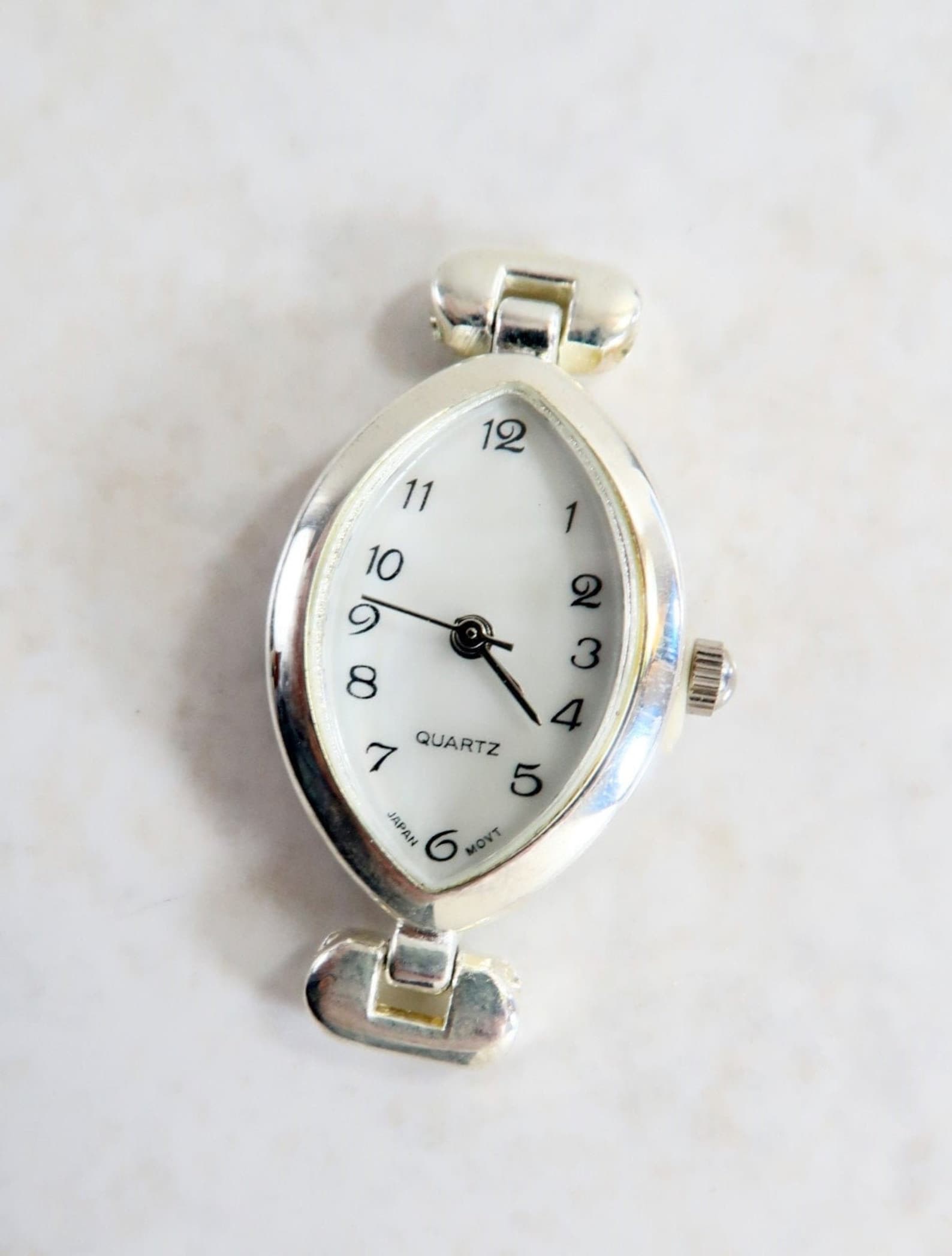 Watch Face for Bracelet Jewelry Craft Making Silver Victoria | Etsy