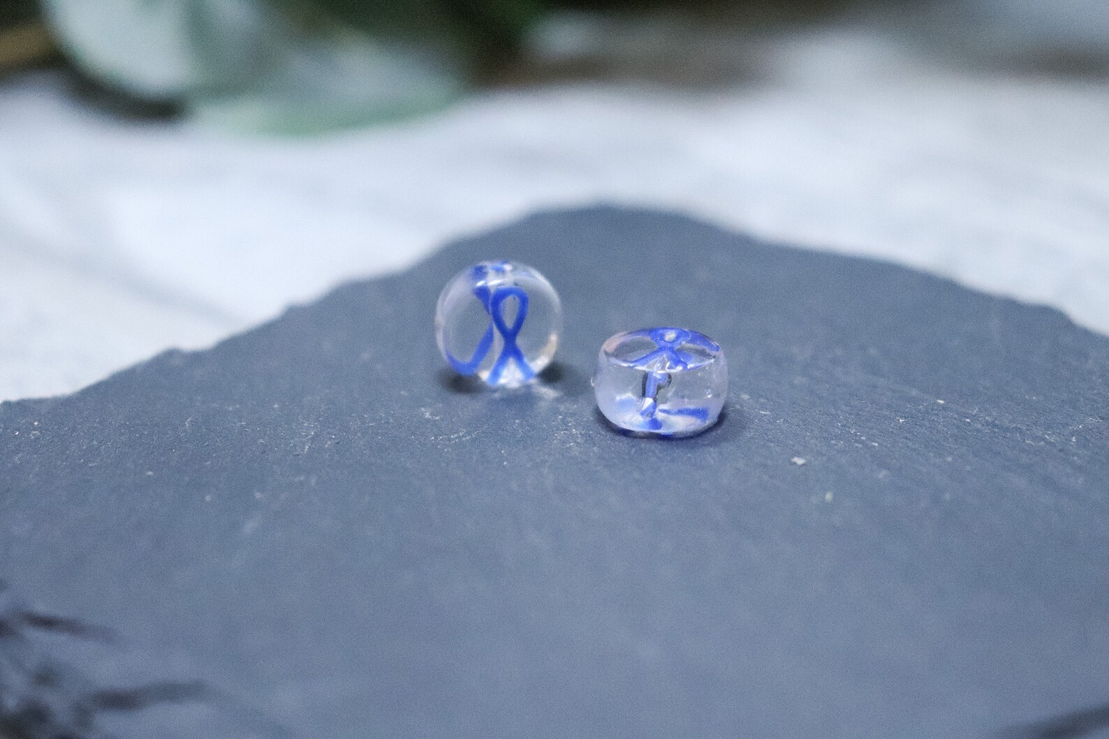 Ribbon Beads Cancer Awareness Glass Beads for Jewelry Making | Etsy