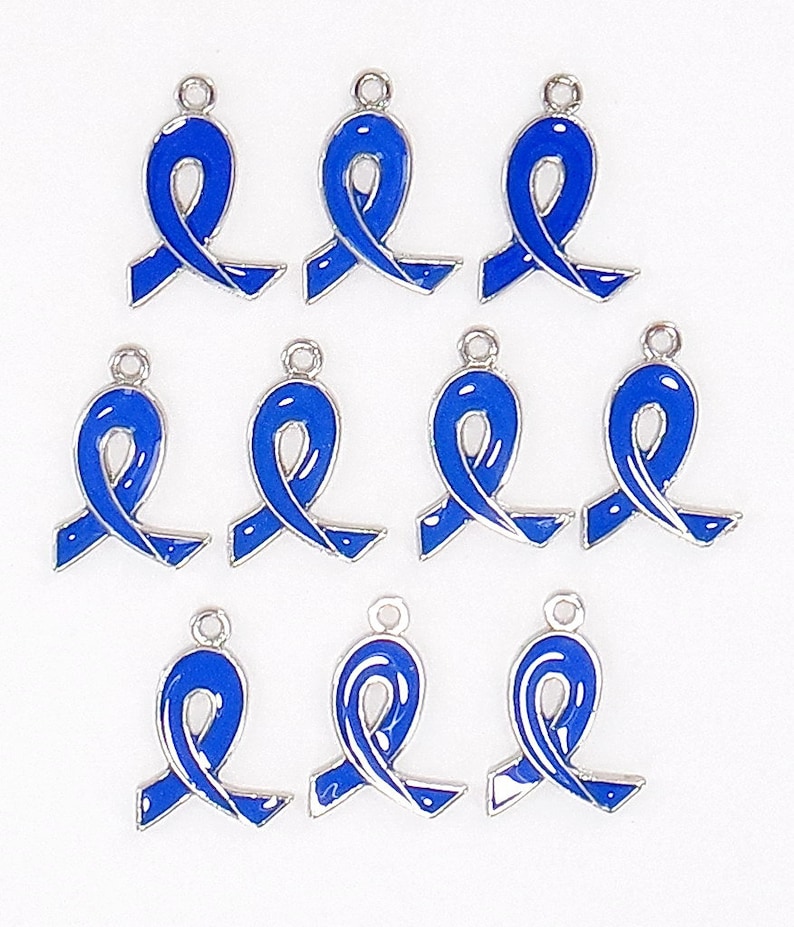 Cancer Awareness Charms for Jewelry Making Ribbon Charms | Etsy