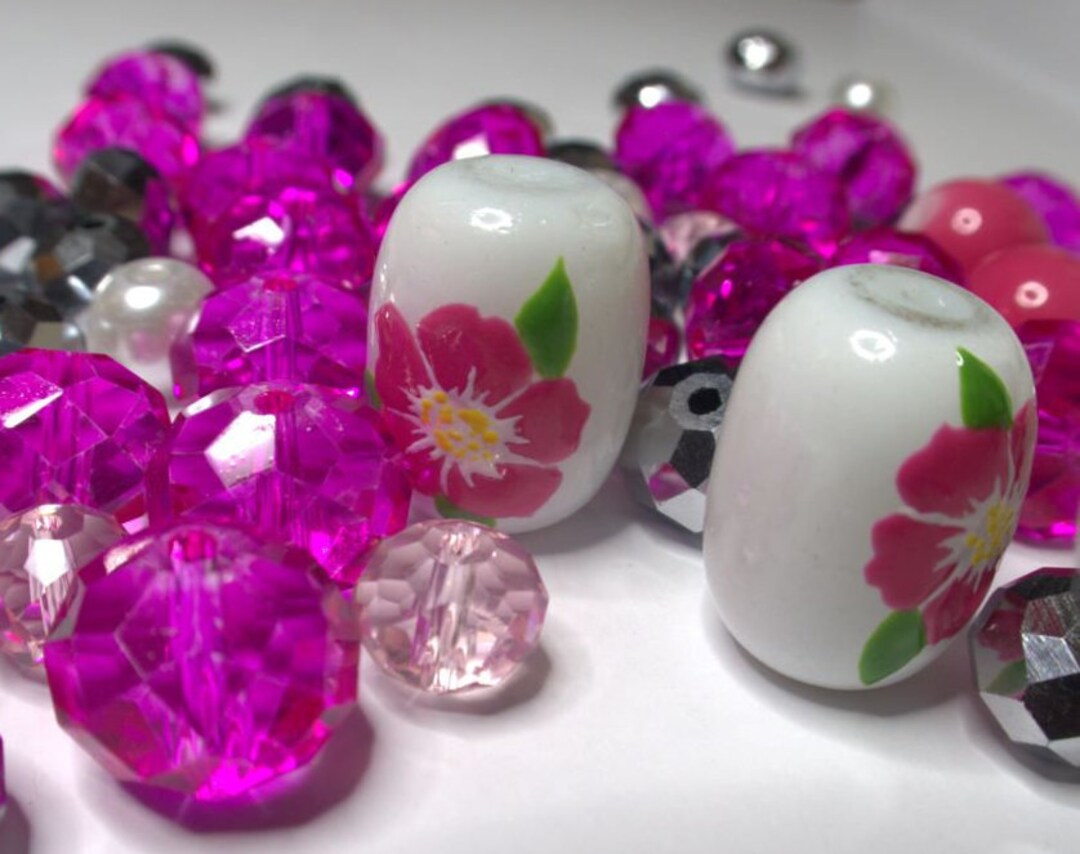 Flower Bead for Jewelry - Glass Beads for Bracelet Making - Glass Wild ...