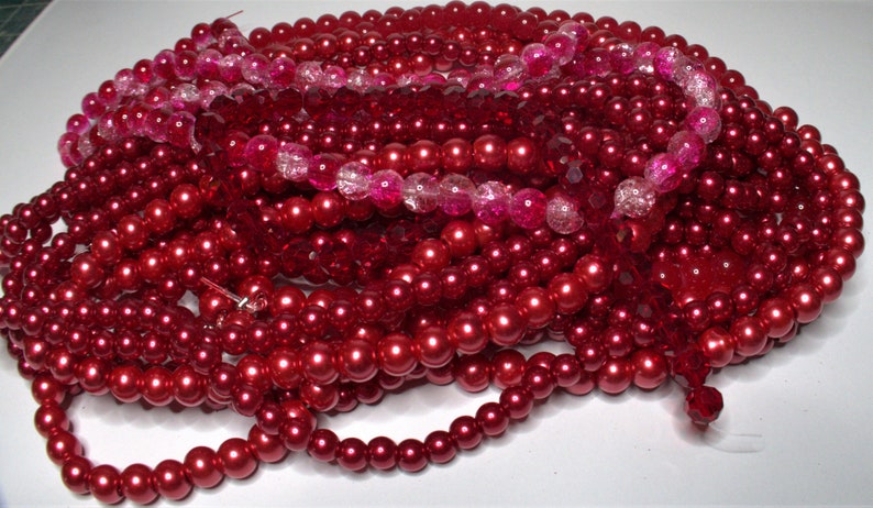 Glass Beads Bulk Red Round Beads for Jewelry Bracelet Making - Etsy