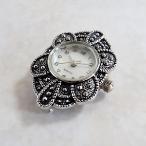Watch Face for Bracelet Jewelry Craft Making - Antiques Silver Victoria ...